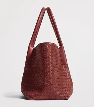Bottega Veneta Leather Reversible Tote Bag - Grey