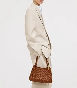 Bottega Veneta Leather Parachute Shoulder Bag - Red