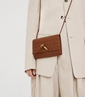Bottega Veneta Leather Andiamo Shoulder Bag