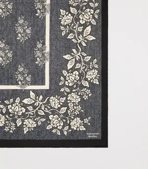 Max Mara Silk Floral Print Scarf