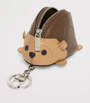 Max Mara Leather Hedgehog Purse Bag Chain