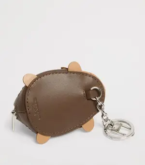 Max Mara Leather Hedgehog Purse Bag Chain
