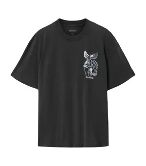 ALLSAINTS Angel-print Seraph T-shirt - Black