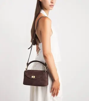 Sandro Mini Suede Le Grand Bazaar Top-handle Bag
