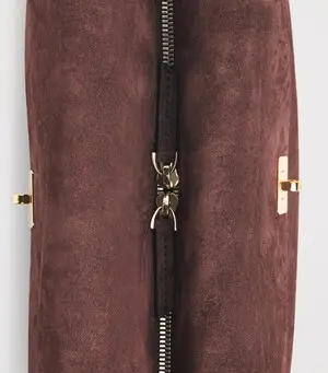 Sandro Mini Suede Le Grand Bazaar Top-handle Bag