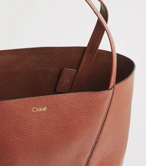 Chloé Medium Leather Spin Tote Bag