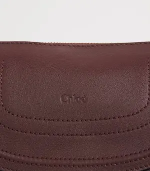 Chloé Mini Leather Marcie Shoulder Bag - Brown