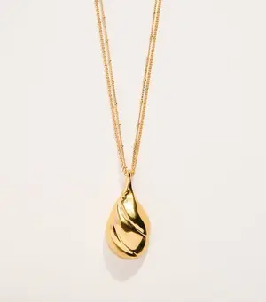 Chloé Mirror Pendant Necklace - Silver