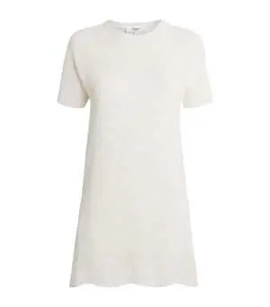 Chloé Pointelle Knit Mini Dress - White