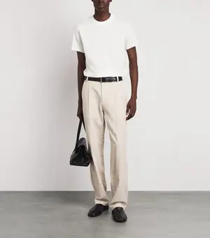 Sandro Cotton Logo-patch T-shirt - Beige