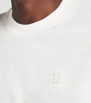 Sandro Cotton Logo-patch T-shirt - Beige