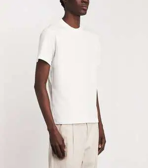 Sandro Cotton Logo-patch T-shirt - Beige