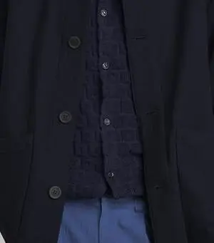 Sandro Terry Knit Jacqaurd Short-sleeve Shirt
