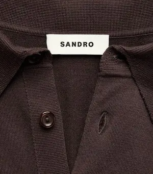 Sandro Knitted Polo Shirt
