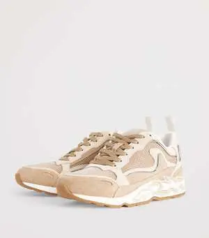 Sandro Suede-trim Flame Sneakers