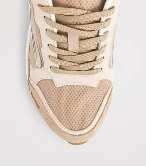 Sandro Suede-trim Flame Sneakers
