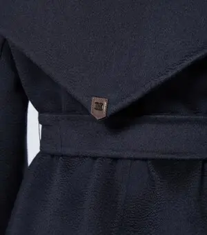 Max Mara Cashmere Short Wrap Coat With Scarf