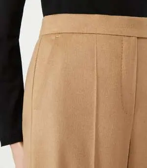 Max Mara Wool Wide-leg Trousers - Beige