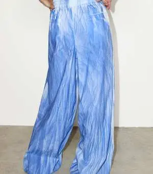 Max & Co. Cotton Tie-dye Straight Trousers
