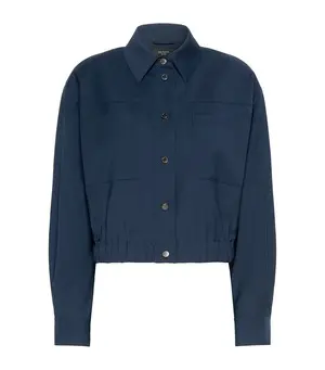 Max Mara Virgin Wool Jacket - Navy