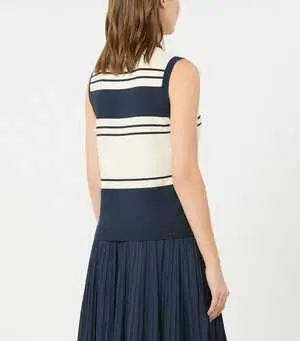 Max Mara Striped Knitted Top