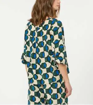 Max Mara Silk Printed Blouse