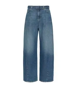 Max Mara Wide-leg Jeans - Navy
