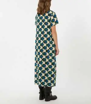 Max Mara Silk Printed Midi Dress