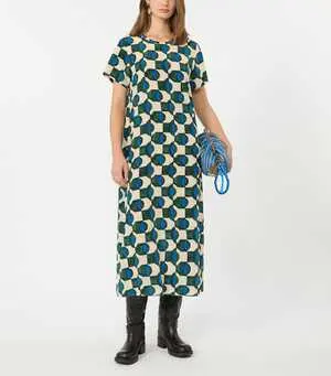 Max Mara Silk Printed Midi Dress