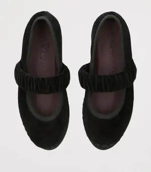 FLABELUS Velvet Mafalda Espadrilles - Black