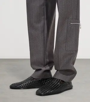 Bottega Veneta Lambskin Palazzo Slippers