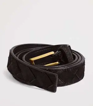 Bottega Veneta Pony Hair Solo Belt