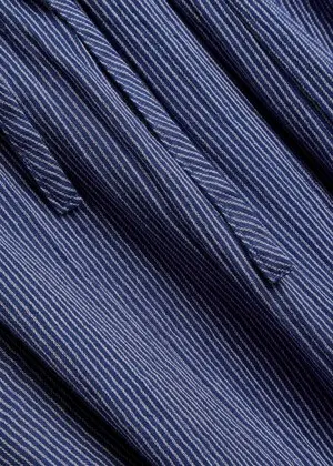 Eileen Fisher Striped Organic Cotton Midi Dress