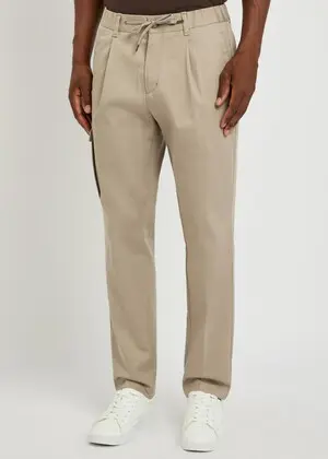 Herno Tapered-leg Twill Trousers