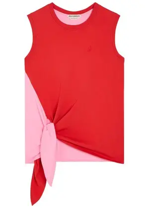 JW Anderson Colour-blocked Cotton Tank Top - Red