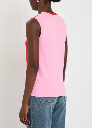 JW Anderson Colour-blocked Cotton Tank Top - Red