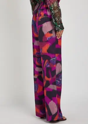 Dries Van Noten Puvis Printed Woven Trousers