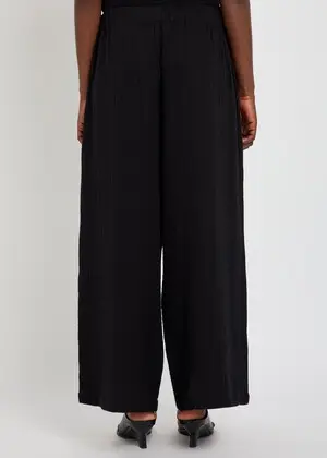 Eileen Fisher Wide-leg Cotton Trousers
