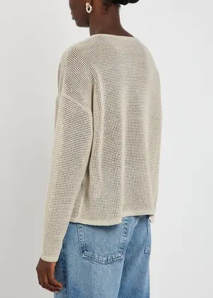 Eileen Fisher Open-knit V-neck Jumper