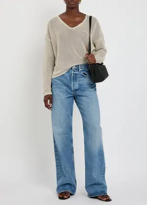Eileen Fisher Open-knit V-neck Jumper