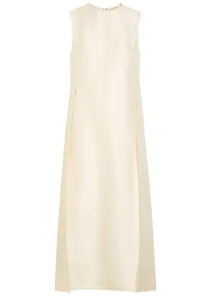 HEIRLOME Zoey Slubbed Silk Top - Ivory