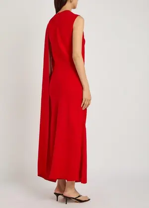HEIRLOME Clementine Draped Silk Maxi Dress