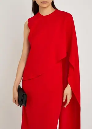 HEIRLOME Clementine Draped Silk Maxi Dress