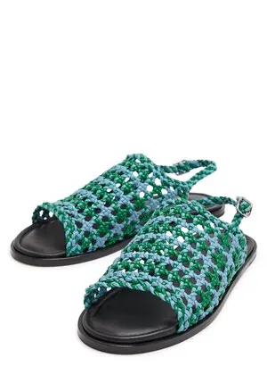 JW Anderson Net Woven Leather Sandals