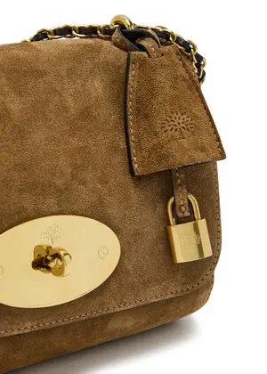 Mulberry Lily Suede Shoulder Bag - Sand