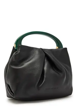 Dries Van Noten Crisp Leather Top Handle Bag