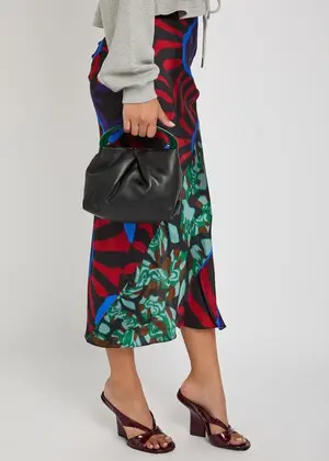 Dries Van Noten Crisp Leather Top Handle Bag