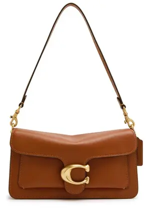 COACH Tabby 26 Leather Shoulder Bag - Tan