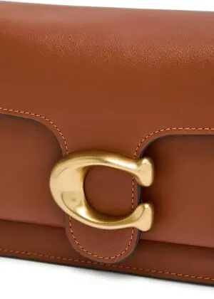 COACH Tabby 26 Leather Shoulder Bag - Tan