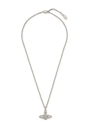 VIVIENNE WESTWOOD Mini Bas Relief Pendant Crystal-embellished Orb Necklace